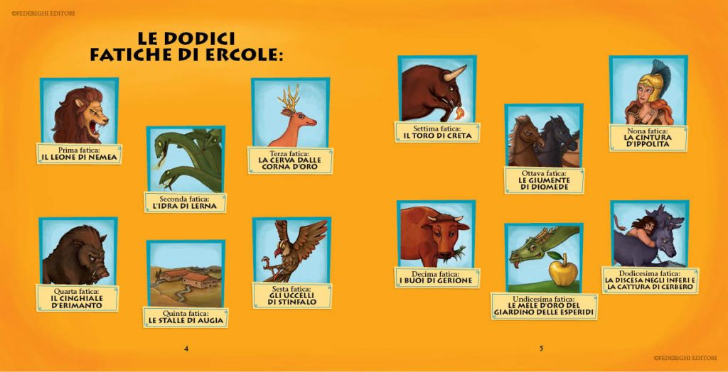 Le fatiche di Ercole - La mitologia per gioco - Federighi Editori